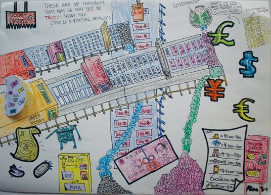 No.55 High School Students Share Artworks Depicting Money in Today’s World